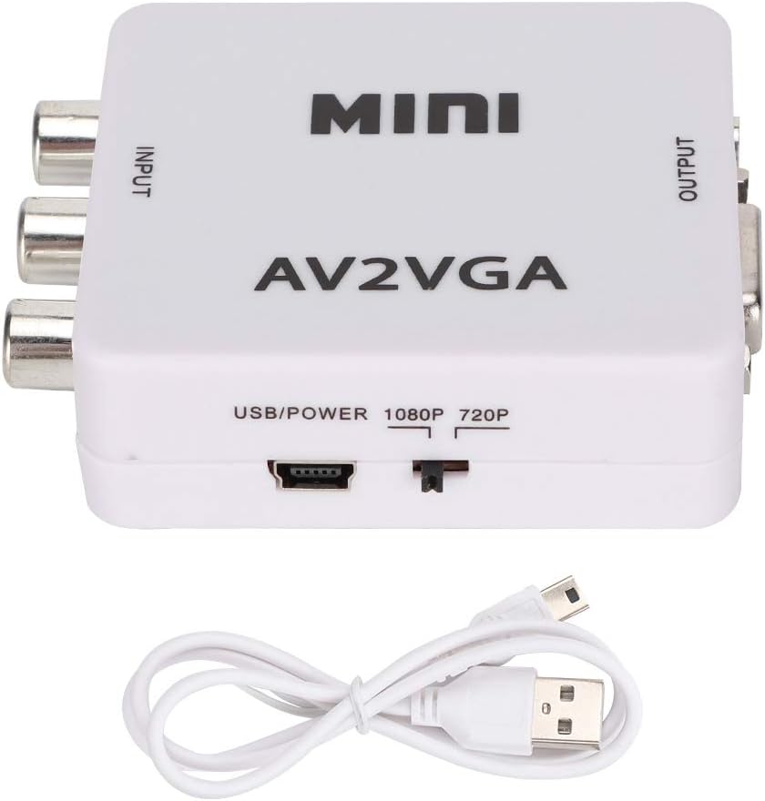 Amazon.com: eKL VGA to AV Adapter Converter Box VGA Input Composite RCA ...