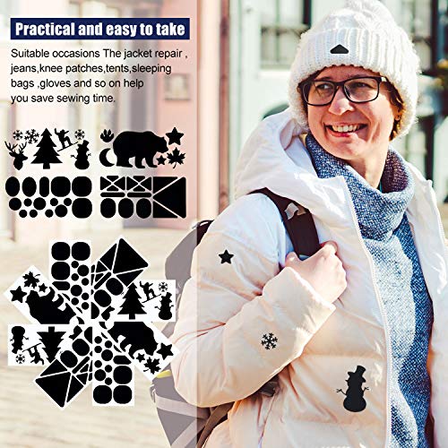 Snapklik.com : SATINIOR 8 Sheets Down Jacket Repair Patch Self-Adhesive ...