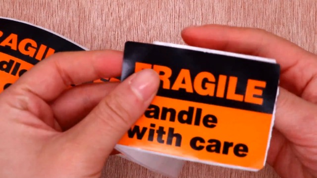 Watch Handle with Care Fragile Stickers on Amazon Live
