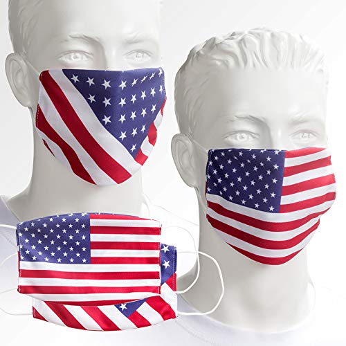 Amazon.com: American Flag Reusable fabric face mask USA : Health ...