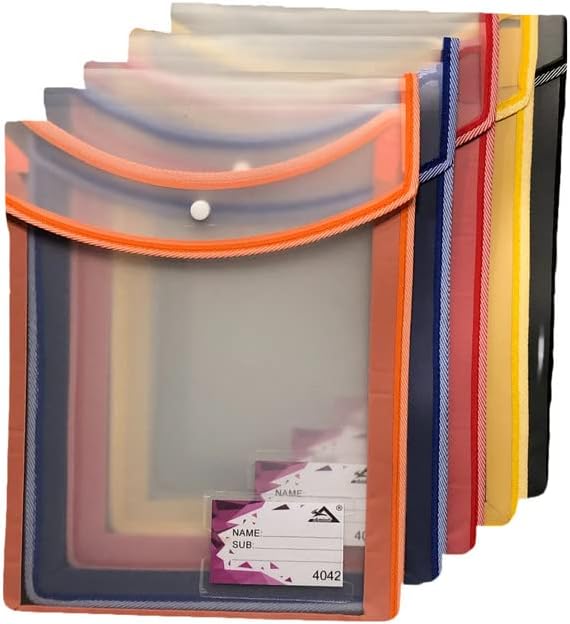 AMINIT Plastic File Folder Poly Envelope Expanding File Wallet Document ...