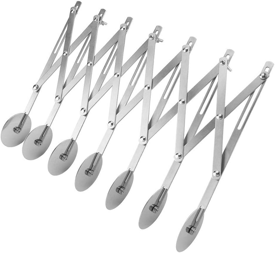 Amazon.com: Fdit Folding Stainless Steel Pizza Roller Cutter Wheel ...