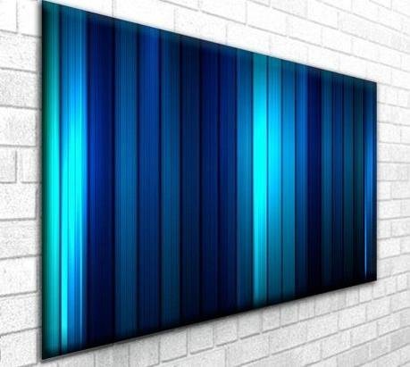 Mystical Blue Abstract Box Canvas Art - Framed Ready to Hang : Amazon ...