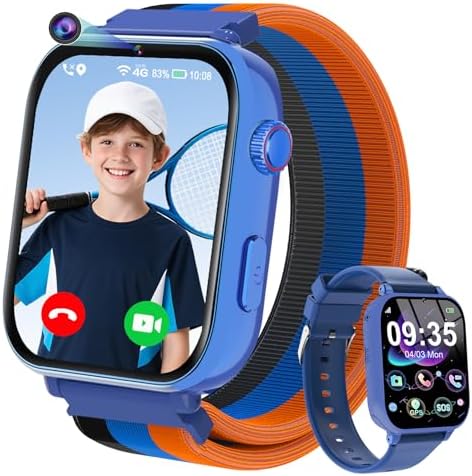 PTHTECHUS 4G Kids Smartwatch, posicionamiento GPS, videollamada, SMS ...