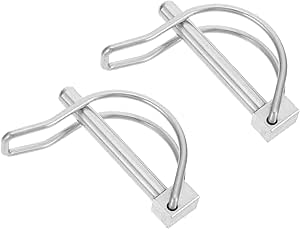 SUPVOX 2 Pcs Quick Release Bayonet Stainless Steel Hooks Leg Hitch Hook ...