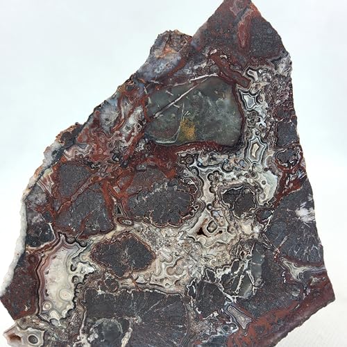 Amazon.com: Mexican Lace Agate, slab, cabbing rough, lapidary, gemstone ...