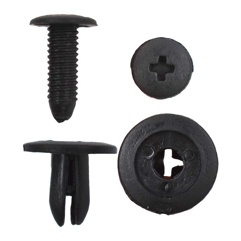 LABLT 6mm Hole Push Plastic Rivets Retainer Clips Auto Car Door Fender ...