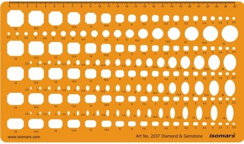 Isomars Stencil - Template - Diamonds and Gemstones : Amazon.in: Home ...