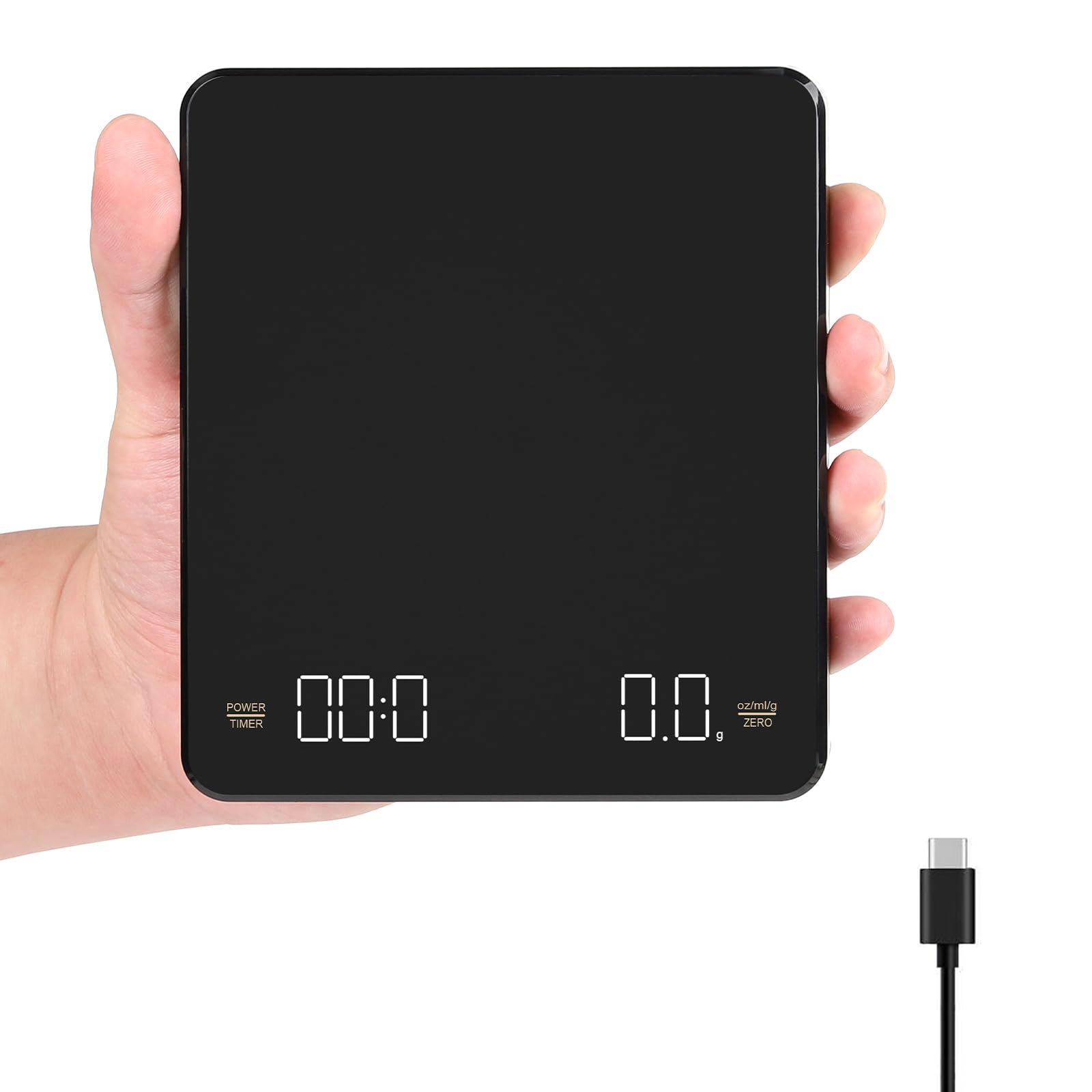 Buy Rechargeable Digital Coffee Scale with Timer: Espresso Scale with ...