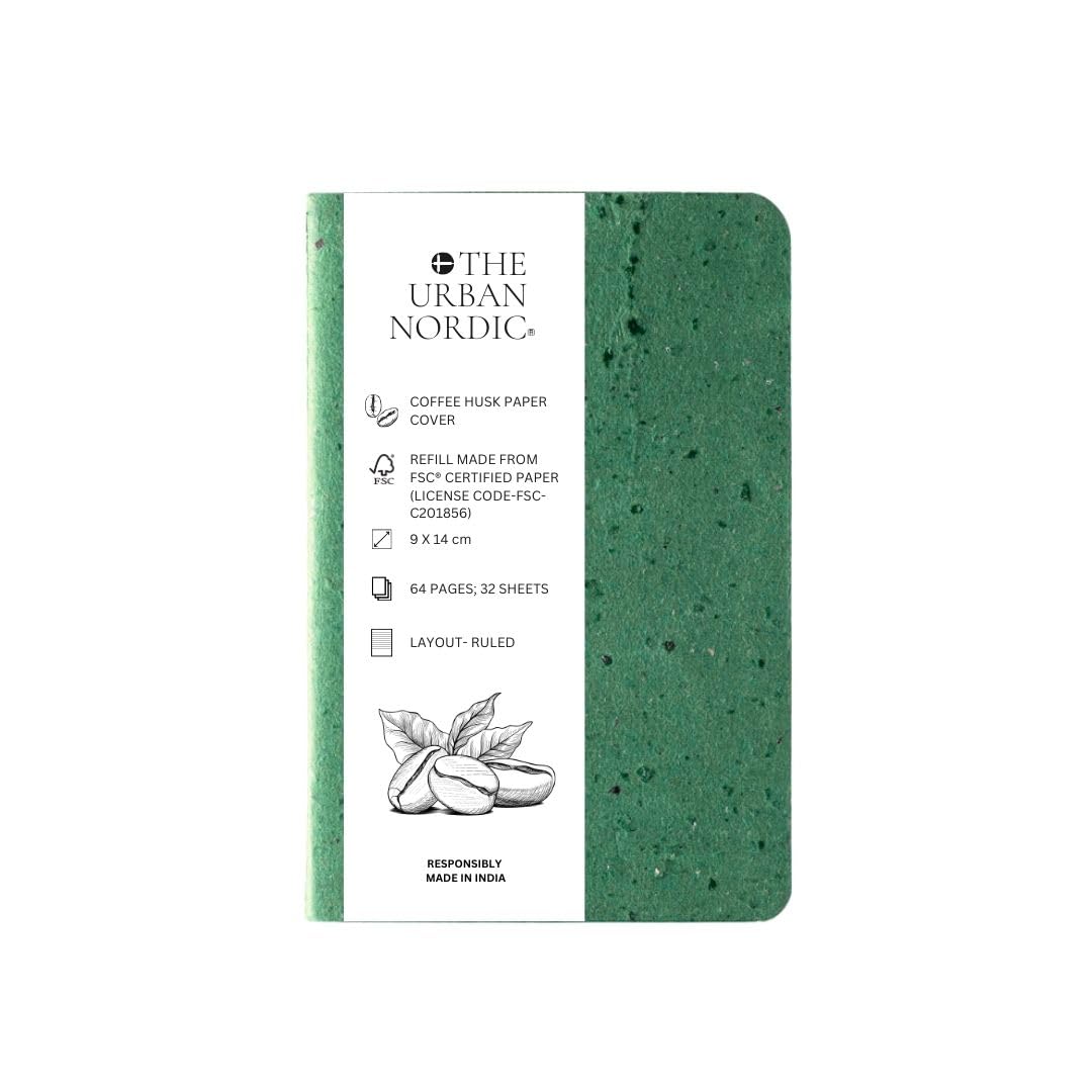The Urban Nordic 3 Pack I Coffee Husk Cover A6 Mini Jotter RuledPocket ...