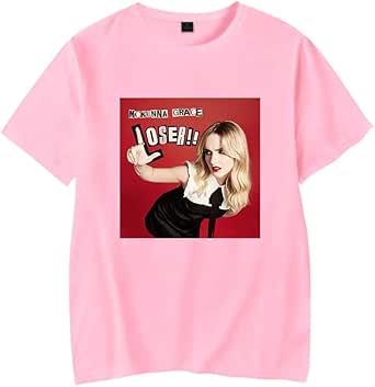 YTNSMDSE McKenna Grace Loser!! T-Shirt Merch Women Men Crewneck Short ...