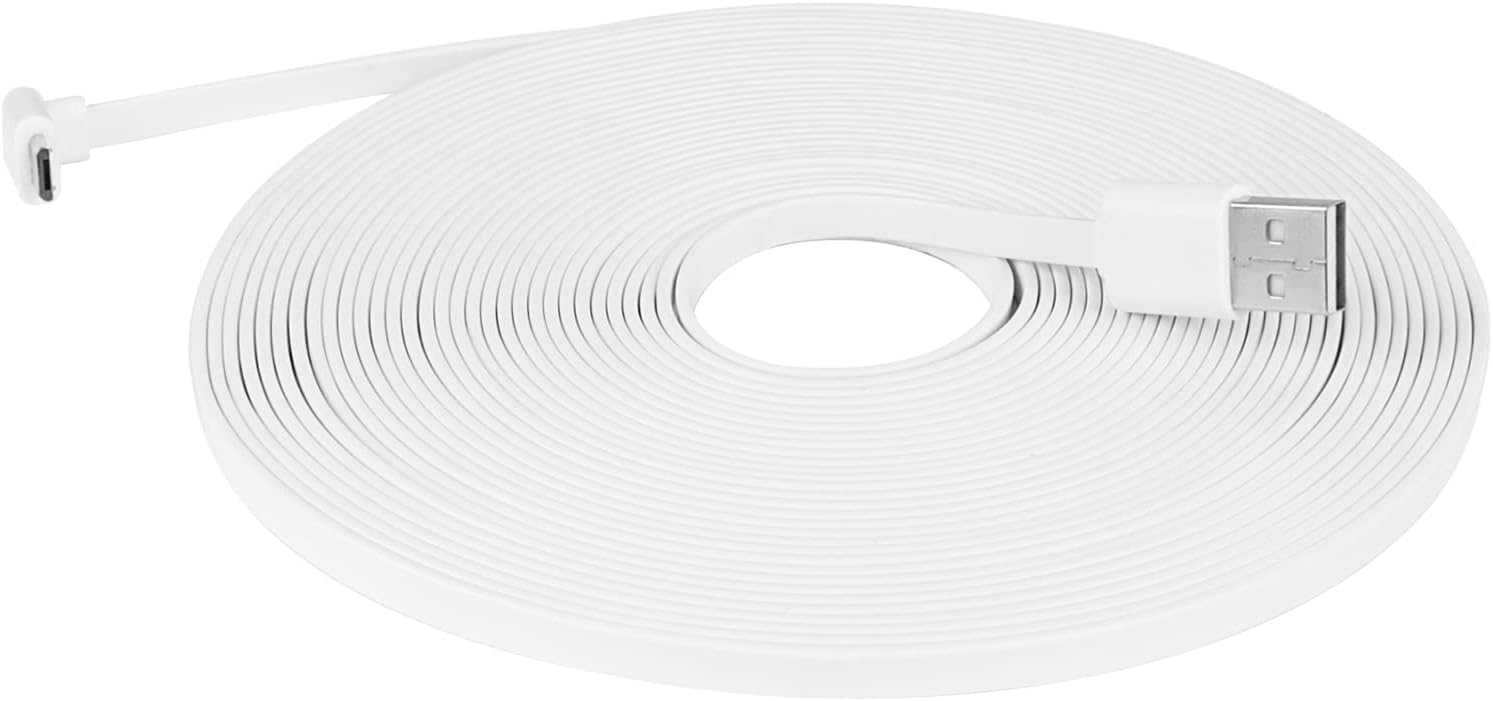 Amazon.com: Holicfun 30ft Extension Power Cable for Wyze Cam Pan v3, 90 ...