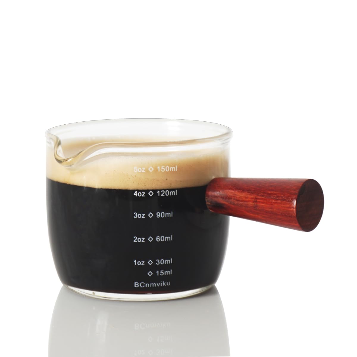 Amazon.com | BCnmviku Espresso Shot Glass 150ML/5OZ Triple Pitcher ...