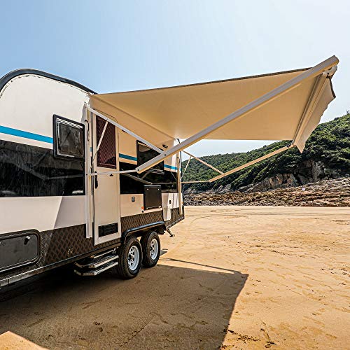 ALEKO Automatic Retractable RV Awning| 10' W x 8' L Motorized Crank ...