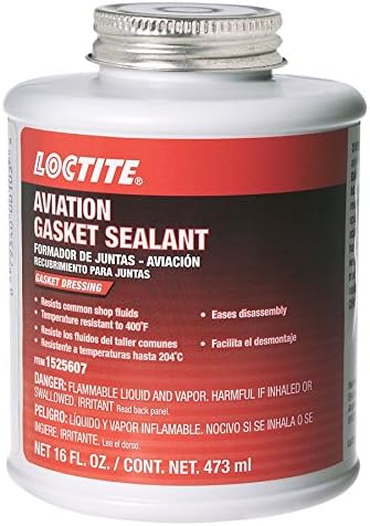 Amazon.com: Loctite 1525607 Aviation Gasket Sealant 16oz Brush Top Can ...