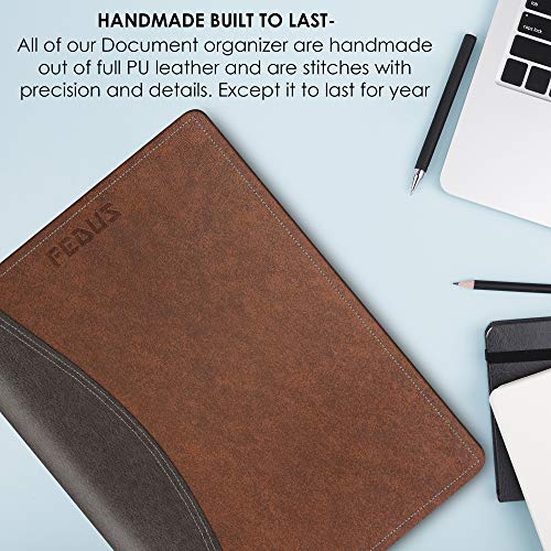 FEDUS 20 Leafs Multipurpose Leatherette Professional File Folders for ...