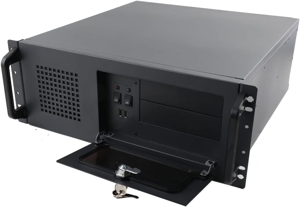 SUDEG 4U Server Cabinet Case,4U Server Chassis Rackmount Server Case 7 ...
