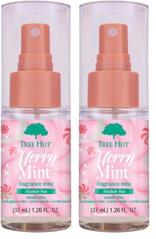 Amazon.com: Tree Hut Mini Merry Mint Fragrance Mist, Refreshing Body ...