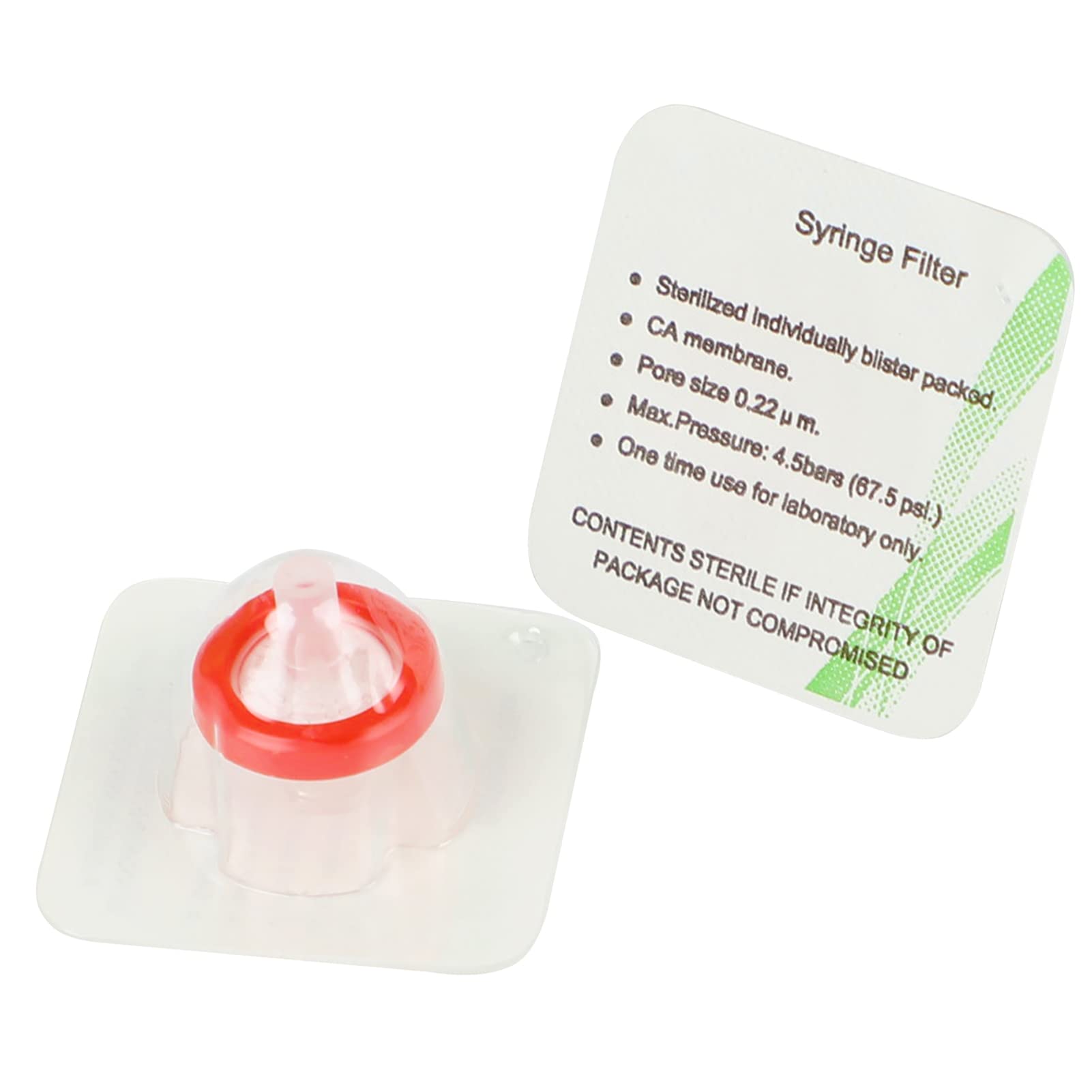 Sterile Syringe Filter Ca Hydrophilic Filtration 0 22um Pore Size ...