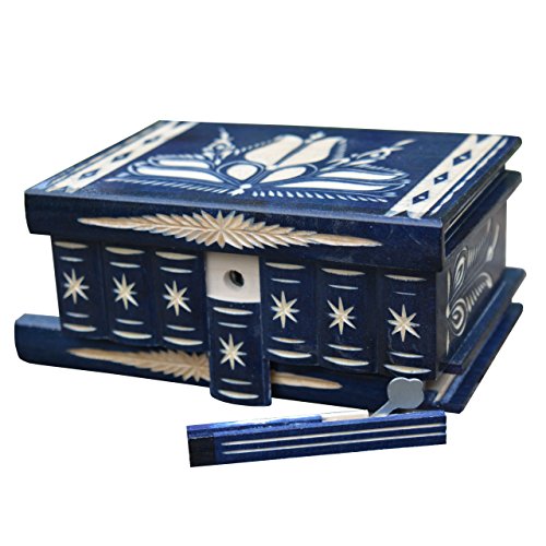 Amazon.com: Puzzle Secret Trick Mystery Wooden Keepsake box, Unique ...
