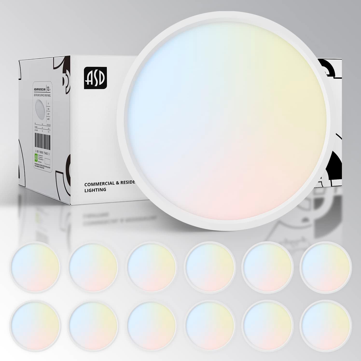 Amazon.com: ASD 12 Pack 9''LED Flush Mount Ceiling Light-Ultra Thin ...