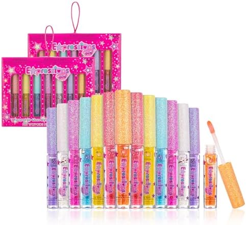 Amazon.com : Expressions girl 14pc Fruity Flavored Lip Gloss Set ...