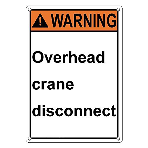 Weatherproof Plastic Vertical ANSI Warning Overhead Crane Disconnect ...
