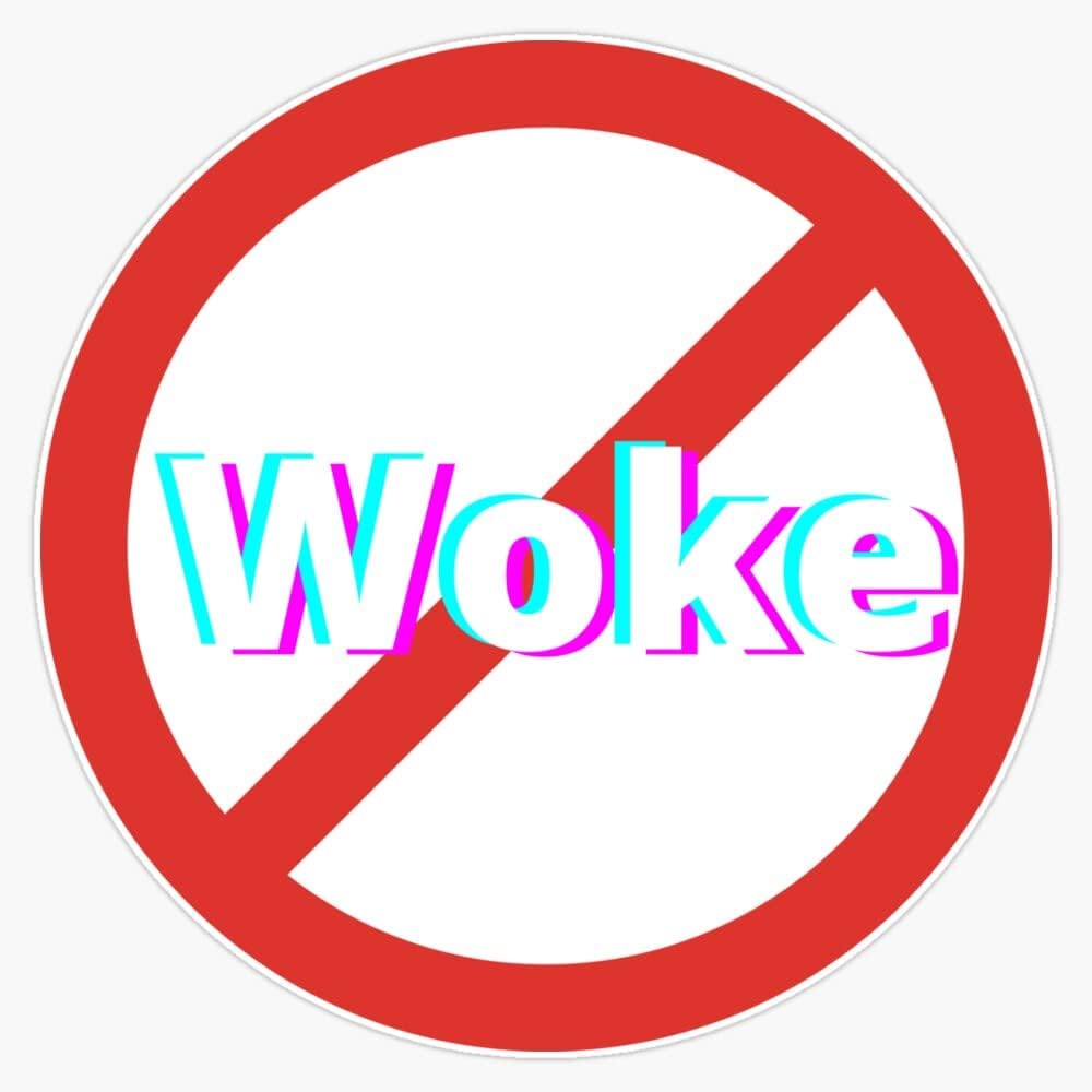 Amazon.com: Vision Signs Anti Woke Sticker Bumper Sticker Vinyl Decal ...