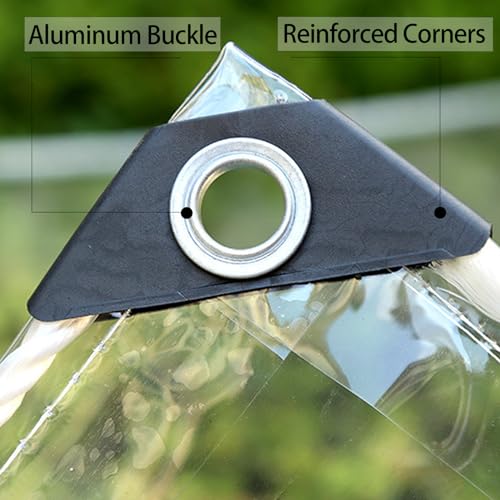 Snapklik.com : EASTARP 6x10 20 Mil Heavy Duty Clear Vinyl PVC Tarp,UV ...