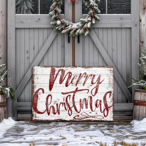 Amazon.com: Tailored Canvases Merry Christmas Sign - Christmas ...