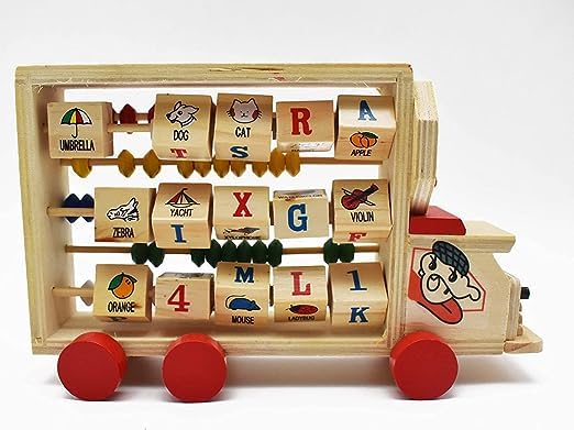 Buy Wooden Educational Toy Car/Train - A Learning Tool for Kids ...