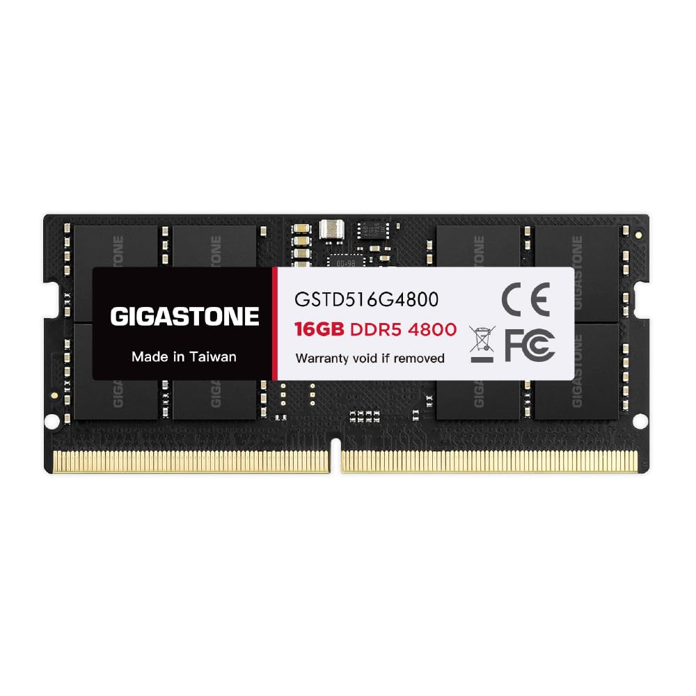 【DDR5 RAM】 GIGASTONE 16GB DDR5 4800MHz PC5-38400 CL 40-40-40-77 1.1V ...