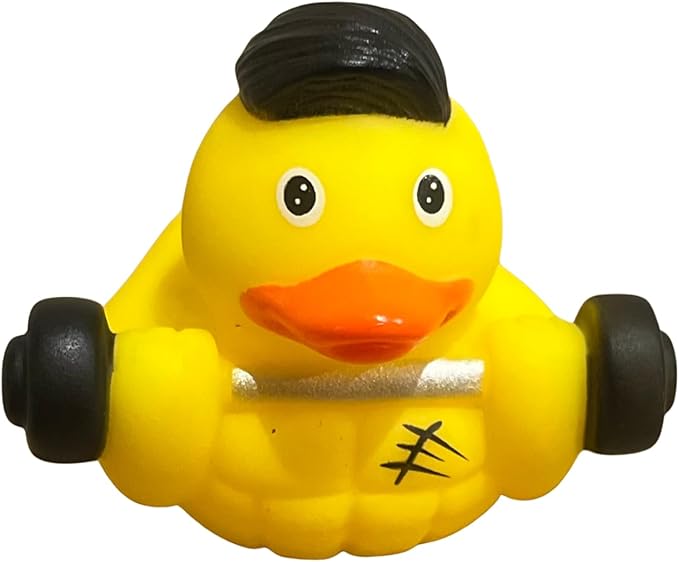 Amazon.com: Fitness and Weight Lifter Rubber Duck, Fitness Gift ...