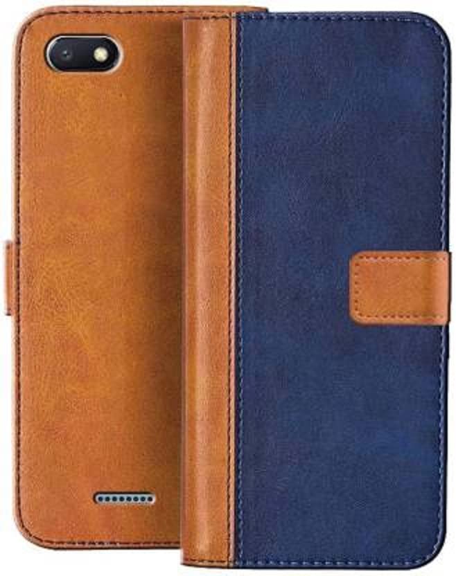 Luxury Counter Compatible for Xiaomi Redmi 6A Flip Back Cover | Dual ...