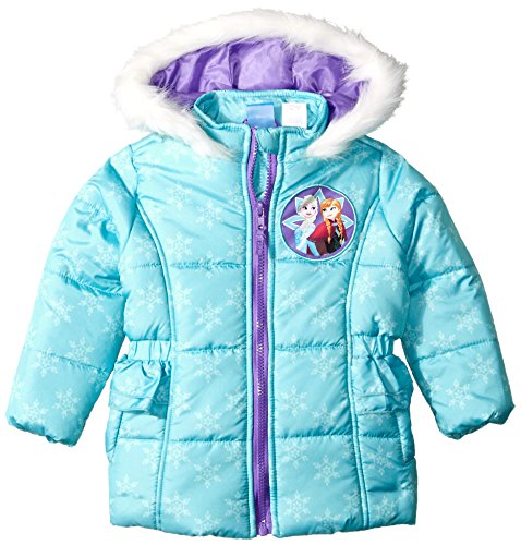 Disney Toddler Girl Frozen Puffer Jacket 2t, Aqua : Amazon.in: Clothing ...
