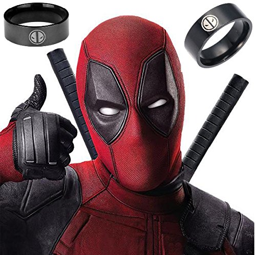 Buy DEADPOOL - TITANIUM STEEL STYLISH STUNNING BLACK RING FOR MEN ...