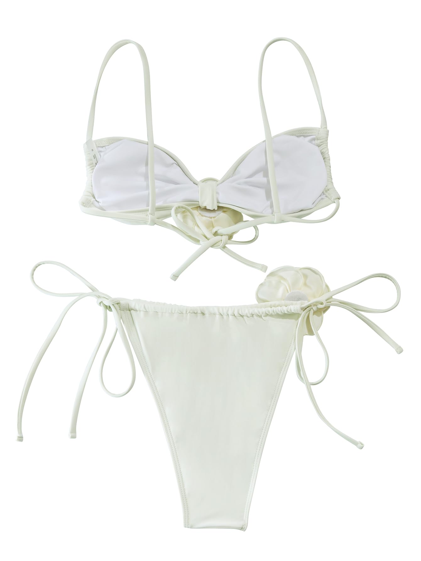 Snapklik.com : Sexy Appliques Floral Flower Halter Bikini Tie Back ...