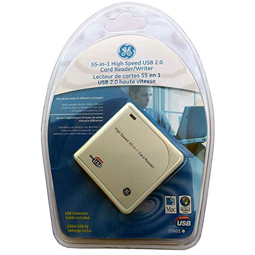 GE(General Electric) 55-in-1 High Speed USB 2.0 Card Reader/Writer ...