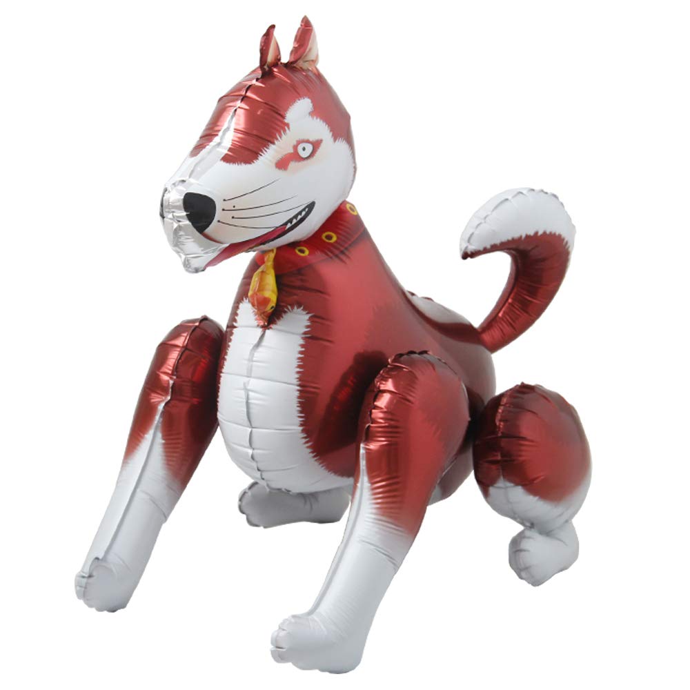 Amazon.com: Self Stand Cartoon Giant Husky dog Animal Foil Balloon ...