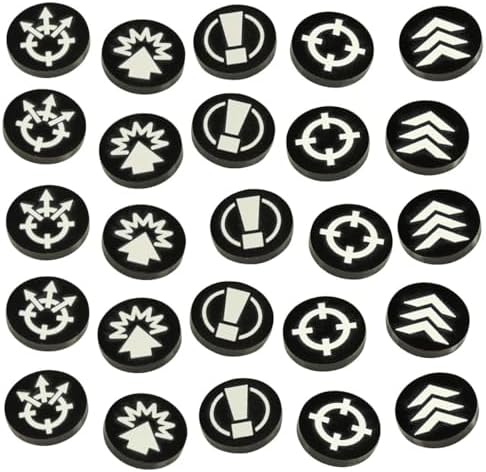 Amazon.com: LITKO Command Token Set | 18mm Circular Order Tokens ...