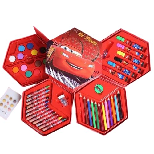 46 Color Art Set Colors Box Color Pencil,Crayons, Water Color, Sketch ...