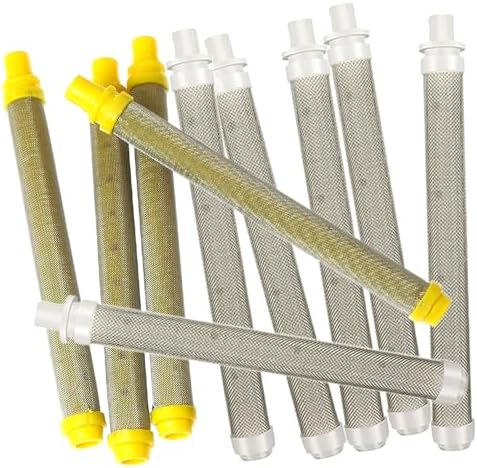 Amazon.com : Airless Spray Gun Filter 60 Mesh & 100 Mesh Replacement 10 ...