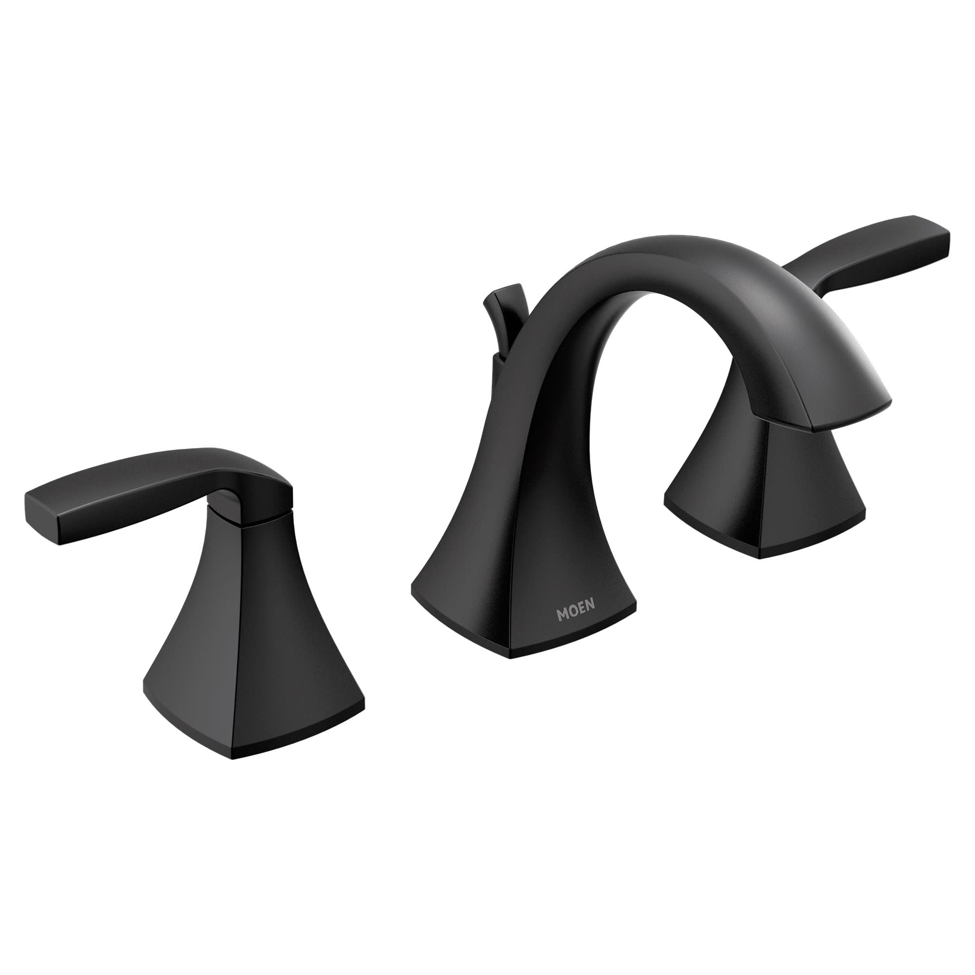 Moen Voss Matte Black Two-Handle Widespread Bathroom Faucet Trim Kit ...