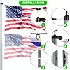 Amazon.com : FFILY Heavy Duty Flag Pole, 25 FT 12 Gauge Extra Thick ...