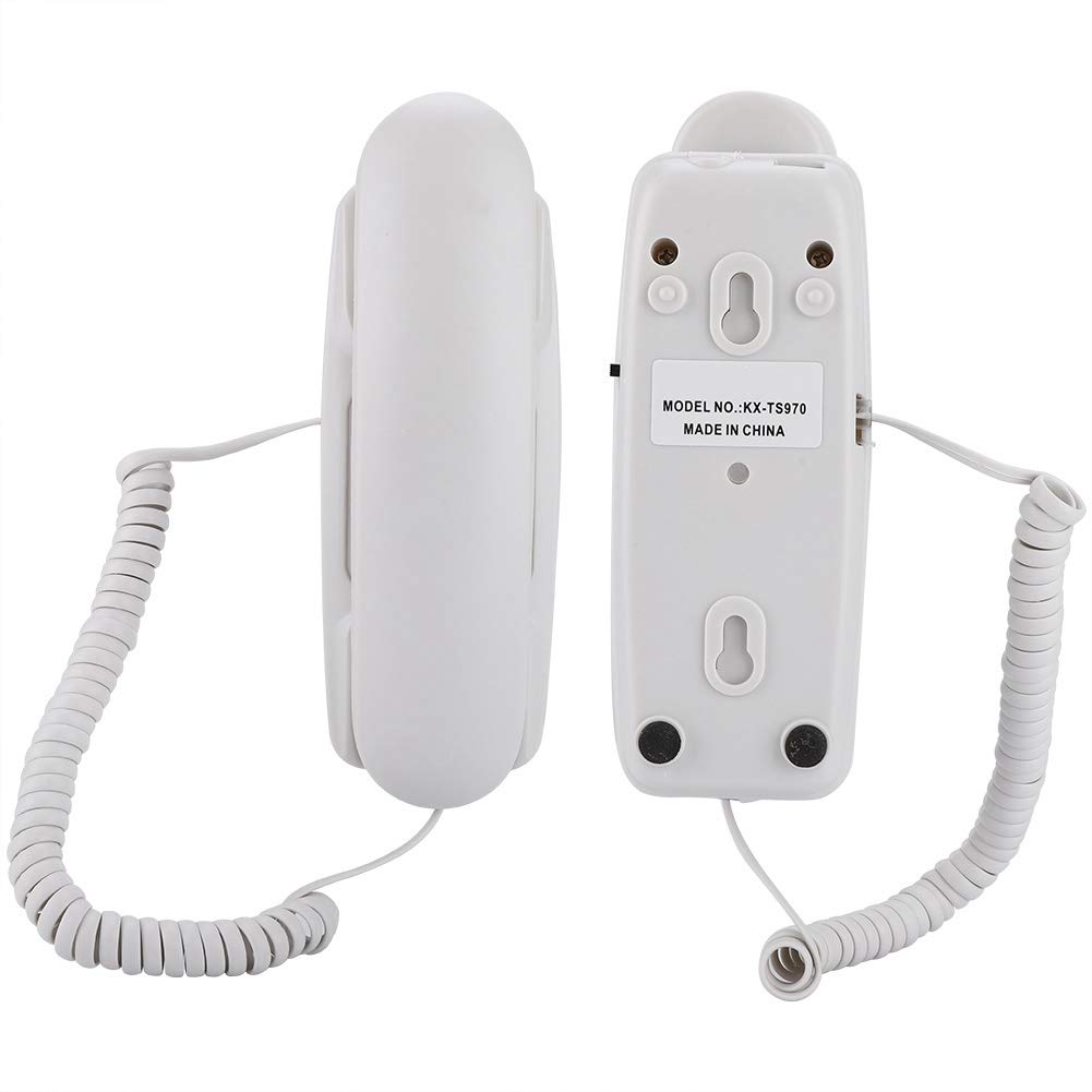 Amazon.com : Corded Wall Phone Without Caller ID, Desktop Landline ...