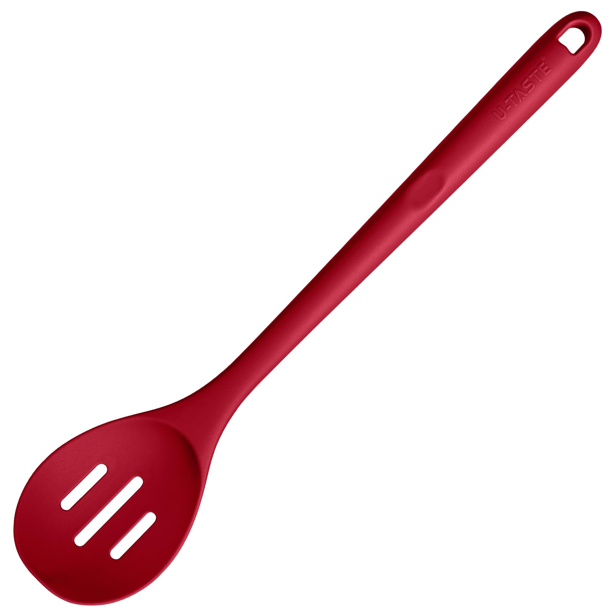 Amazon.com: 600ºF Heat Resistant Slotted Spoon: U-Taste 13.3in Solid ...