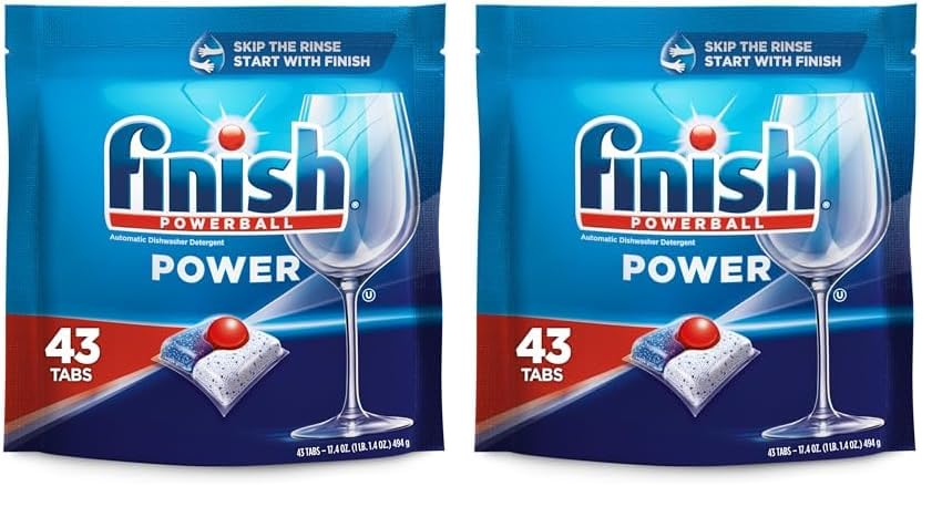 Amazon.com: Finish Power - 43ct - Dishwasher Detergent - Powerball ...