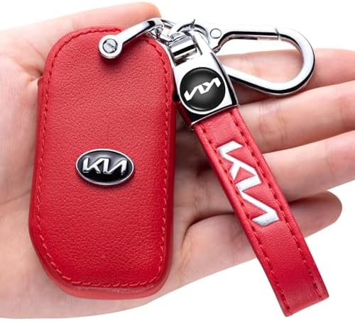 Amazon.com: Leather Key Case Cover Suit for KIA,Key Fob Holder ...