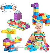 Amazon.com: ROHSCE Soft Building Blocks for Toddlers, Baby Blocks Stacking Blocks for Babies 6 ...