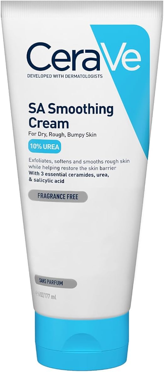 CeraVe SA Smoothing Cream for Rough and Bumpy Skin 177ml with Salicylic ...
